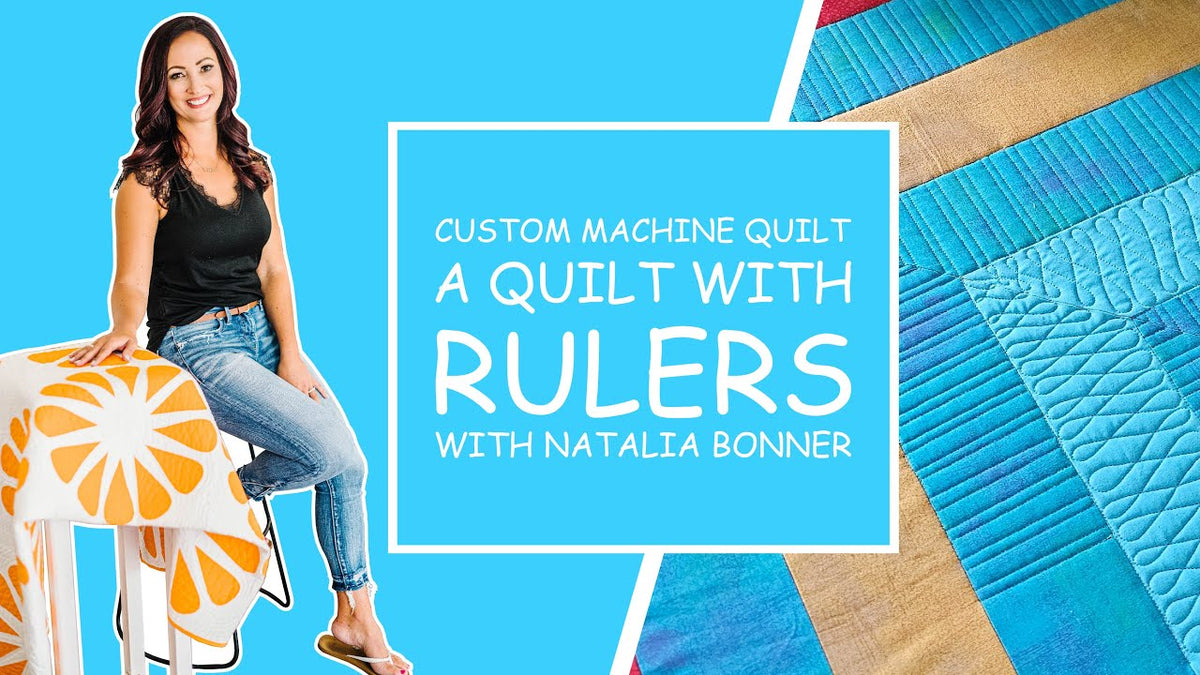 Custom Machine Quilting Made Easy - Using Rulers to Quilt a Quilt ...