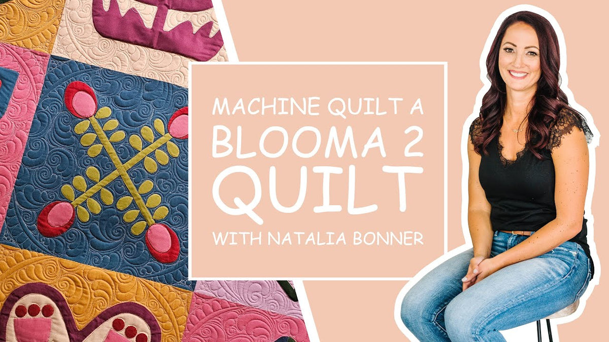 Custom Machine Quilt A Blooma 2 Quilt with Natalia Bonner – Piece N Quilt