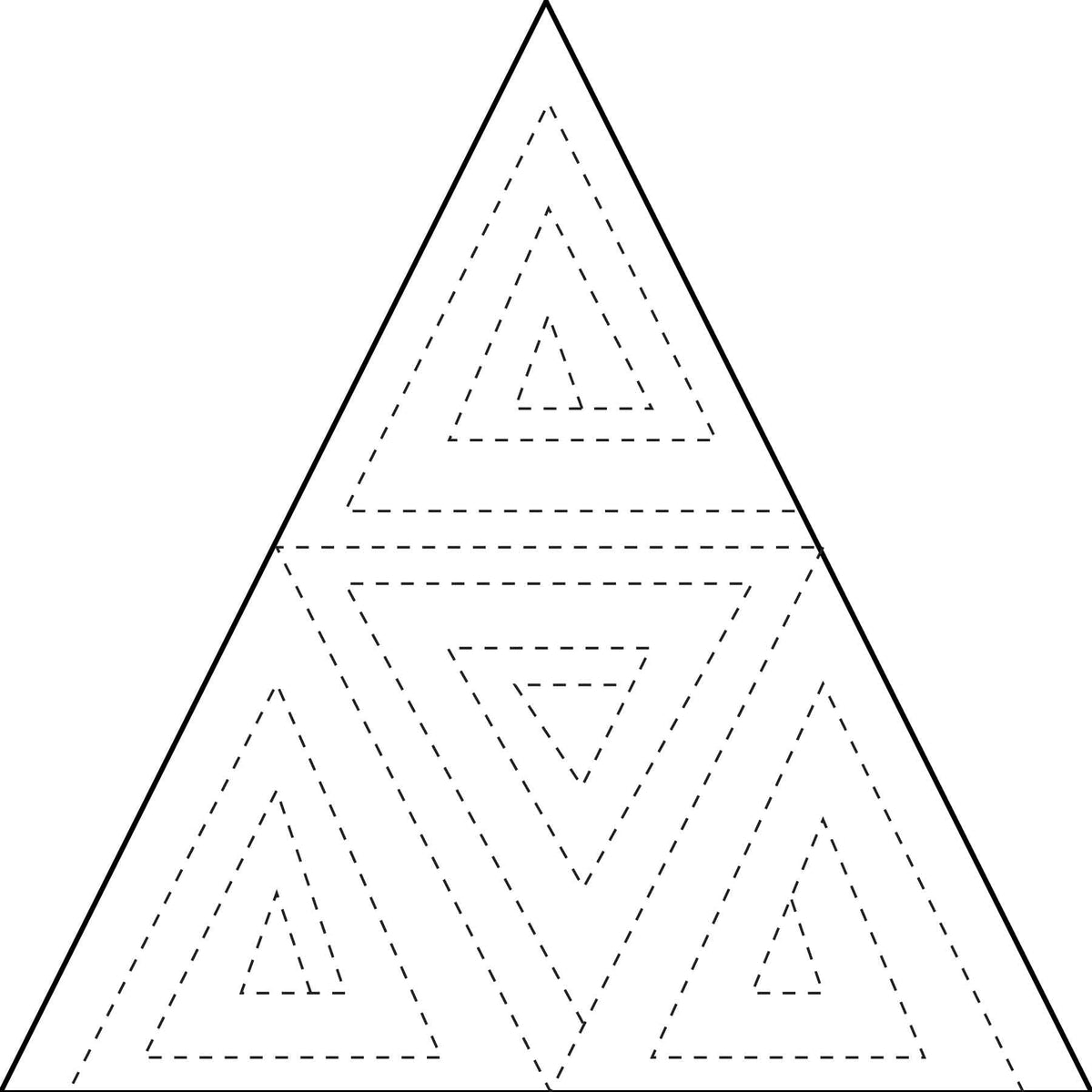 Spiraling Triangle – Piece N Quilt